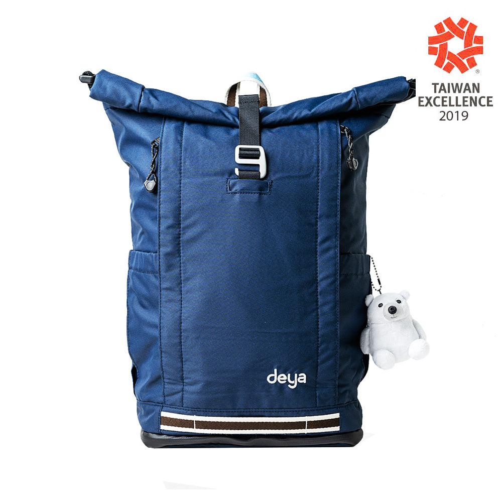 Ocean Recycled Roll Functional Backpack-dark blue – deya